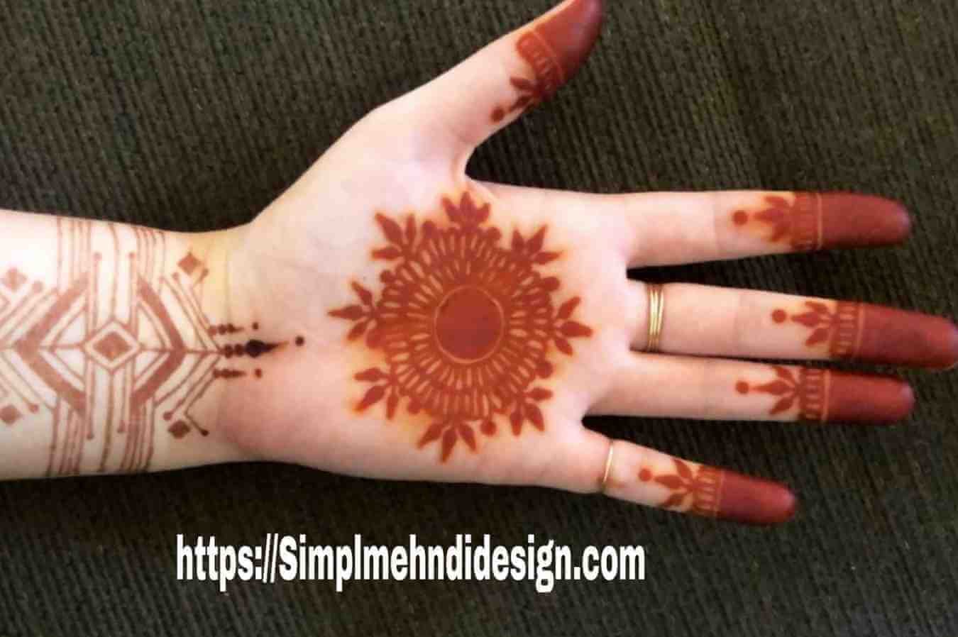Mehandi Ki Design Simple and Stylish 2025